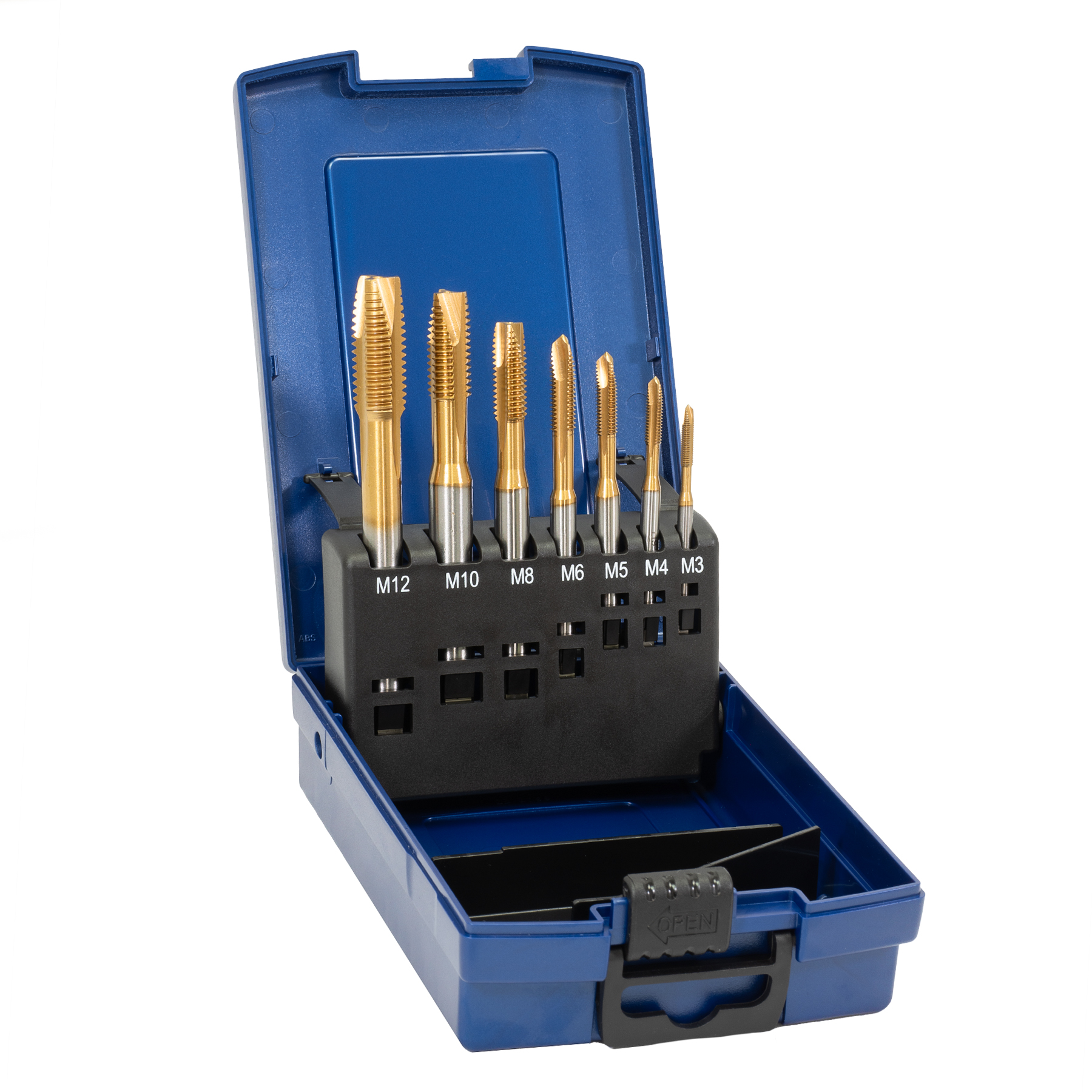 HSS RATIOLINE MGB DIN 371/376 Form B TIN−beschichtet 7−tlg. M3−M10/M12 ...