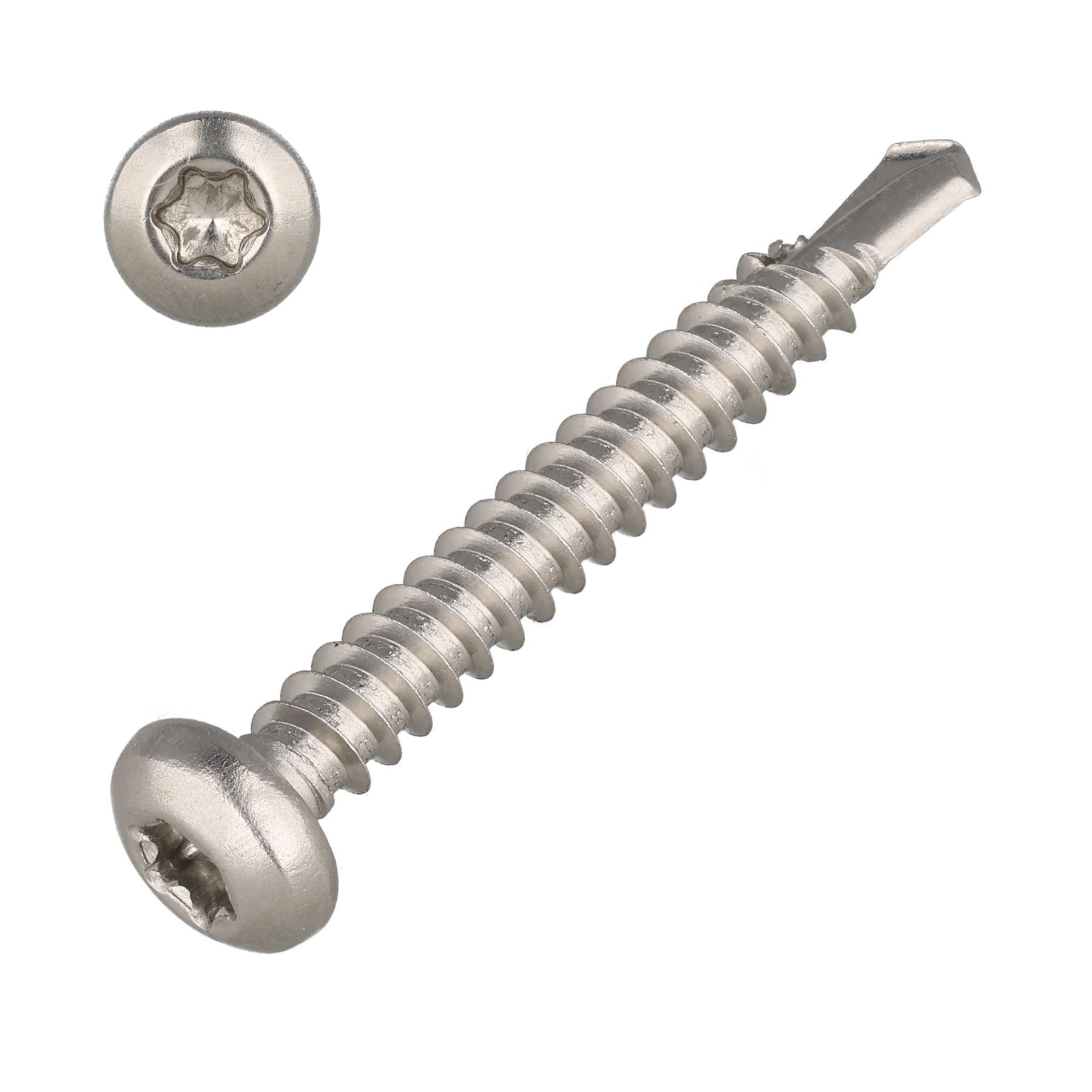 DIN 7504 Bohrschraube Linsenkopf - M - A2 Edelstahl - Torx | Schrauben-Hammer.de